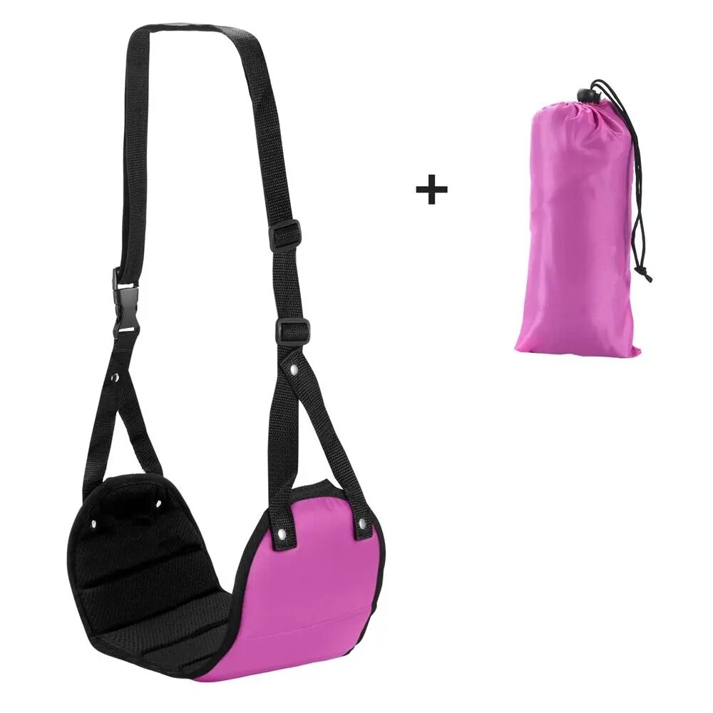 Портативный дорожный самолет для снятия усталости, подвесной гамак для ног Розовый, rose red