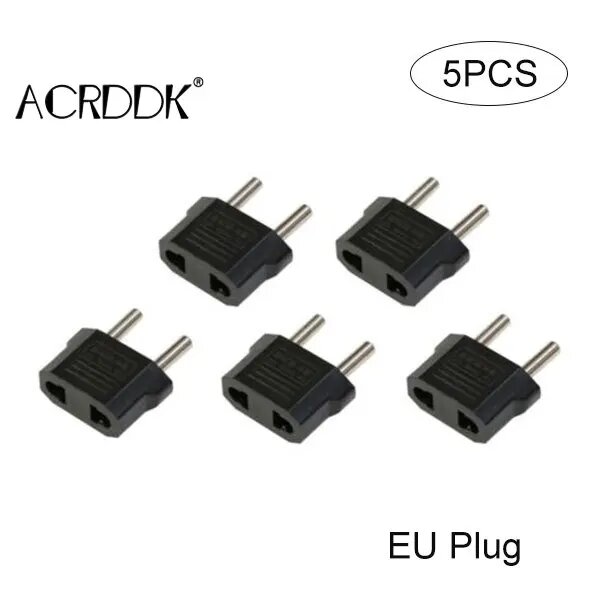 Дорожный адаптер-конвертер ACRDDK 5 шт. Eu plug