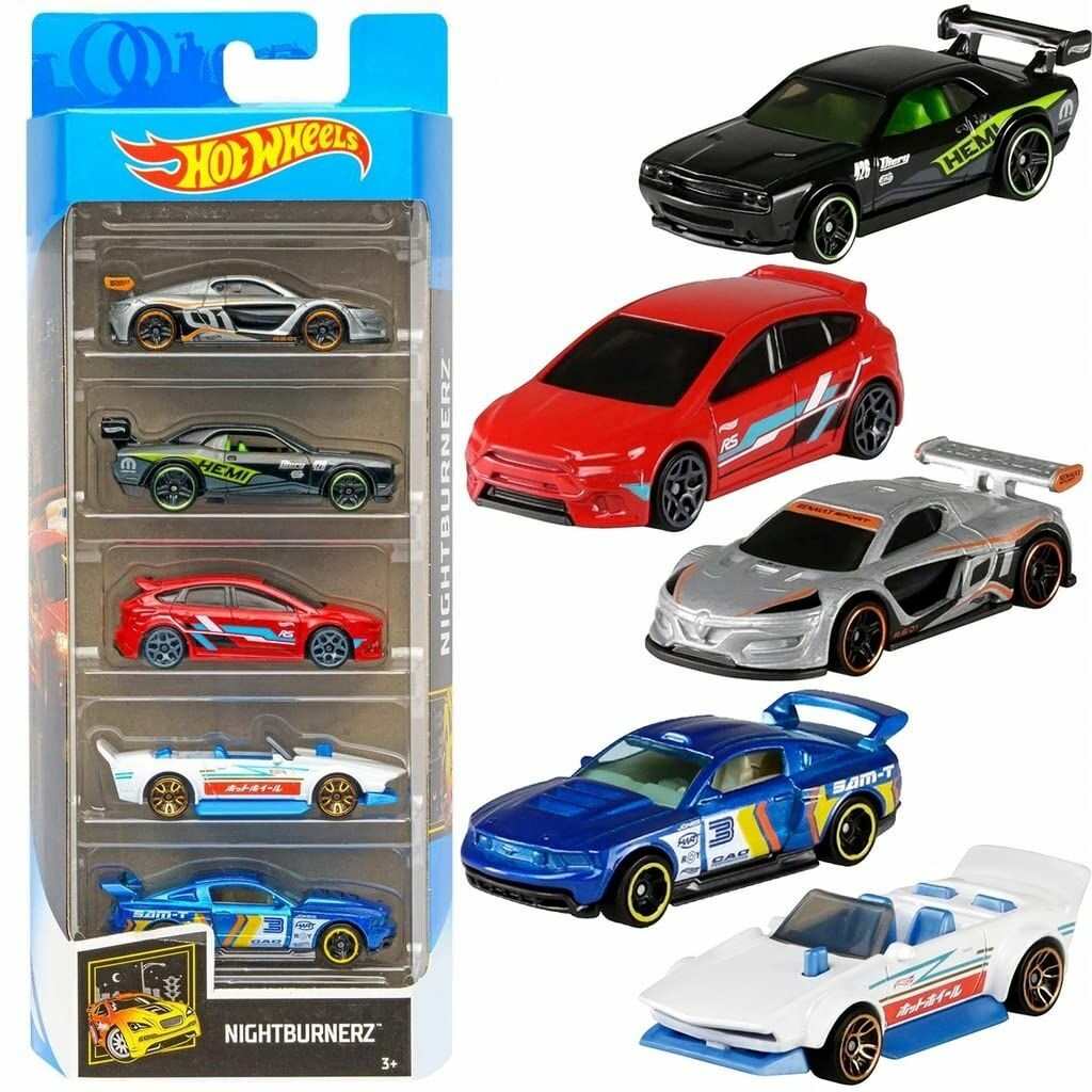 Набор машинок Mattel Hot Wheels Всемирно известный автомобиль, базовая, 1806_GHP58, 5 шт