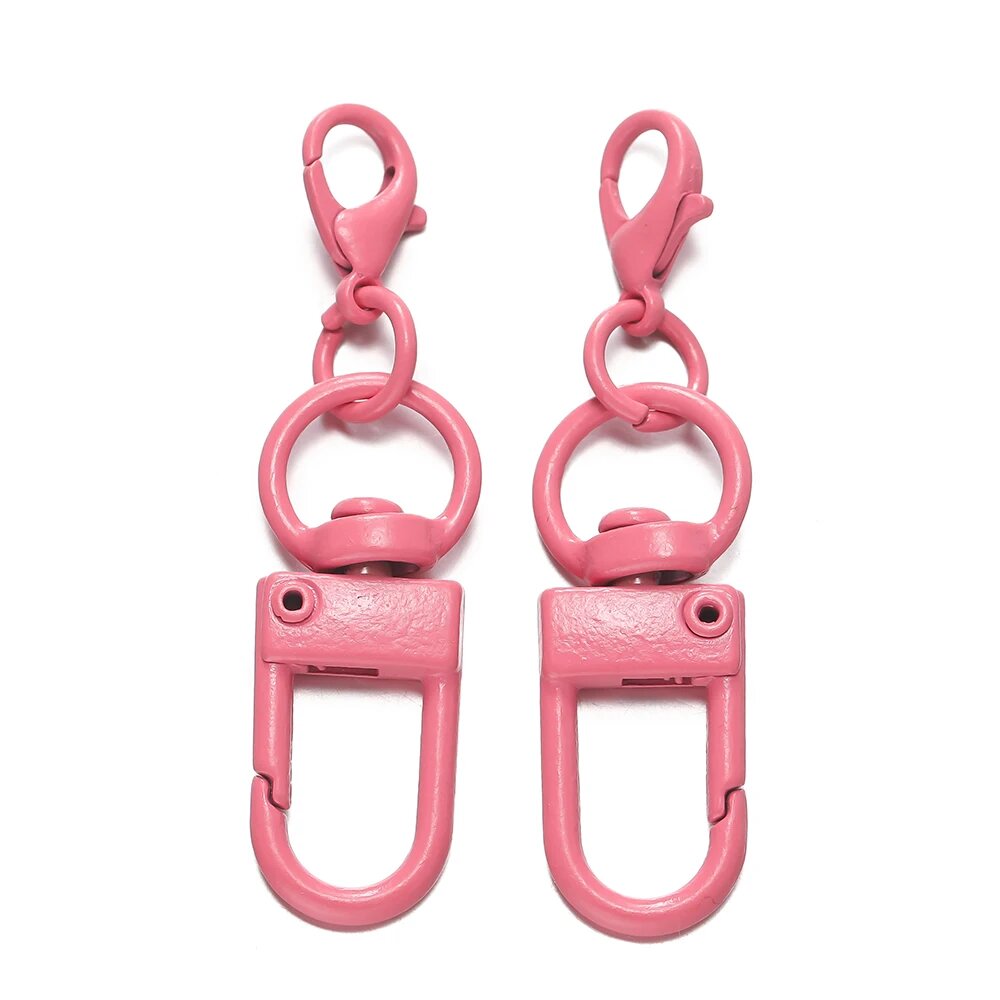 Металлические застежки-карабины 10 шт. Dark Pink