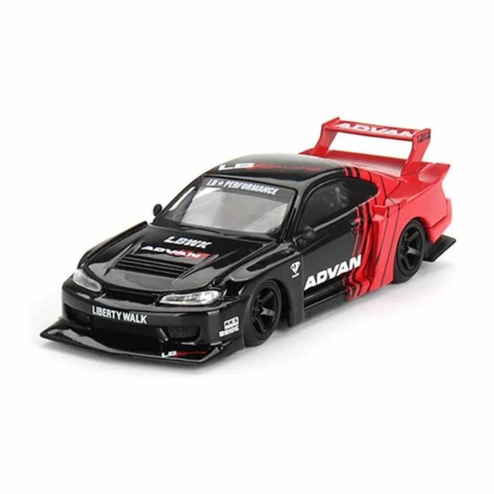 Машинка MINI GT 1/64 Nissan LB-Super Silhouette S15 SILVIA ADVAN RHD Diecast Scale Model Car
