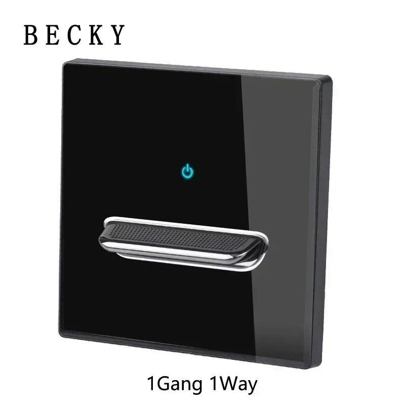 Выключатель 1Gang 1Way черный