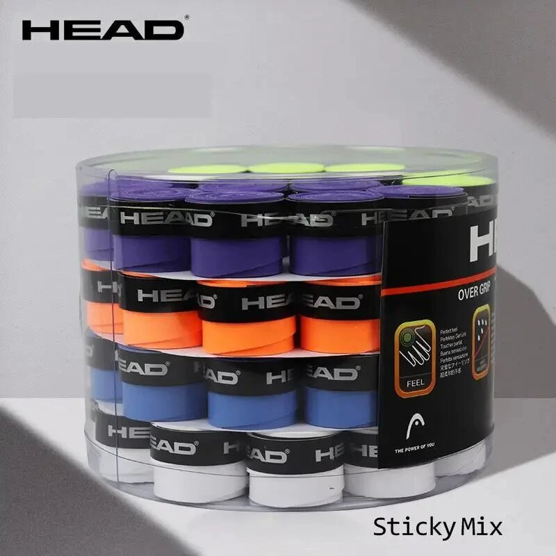 Jusenda Одноракетный теннисный грип 60шт Sticky Mix color
