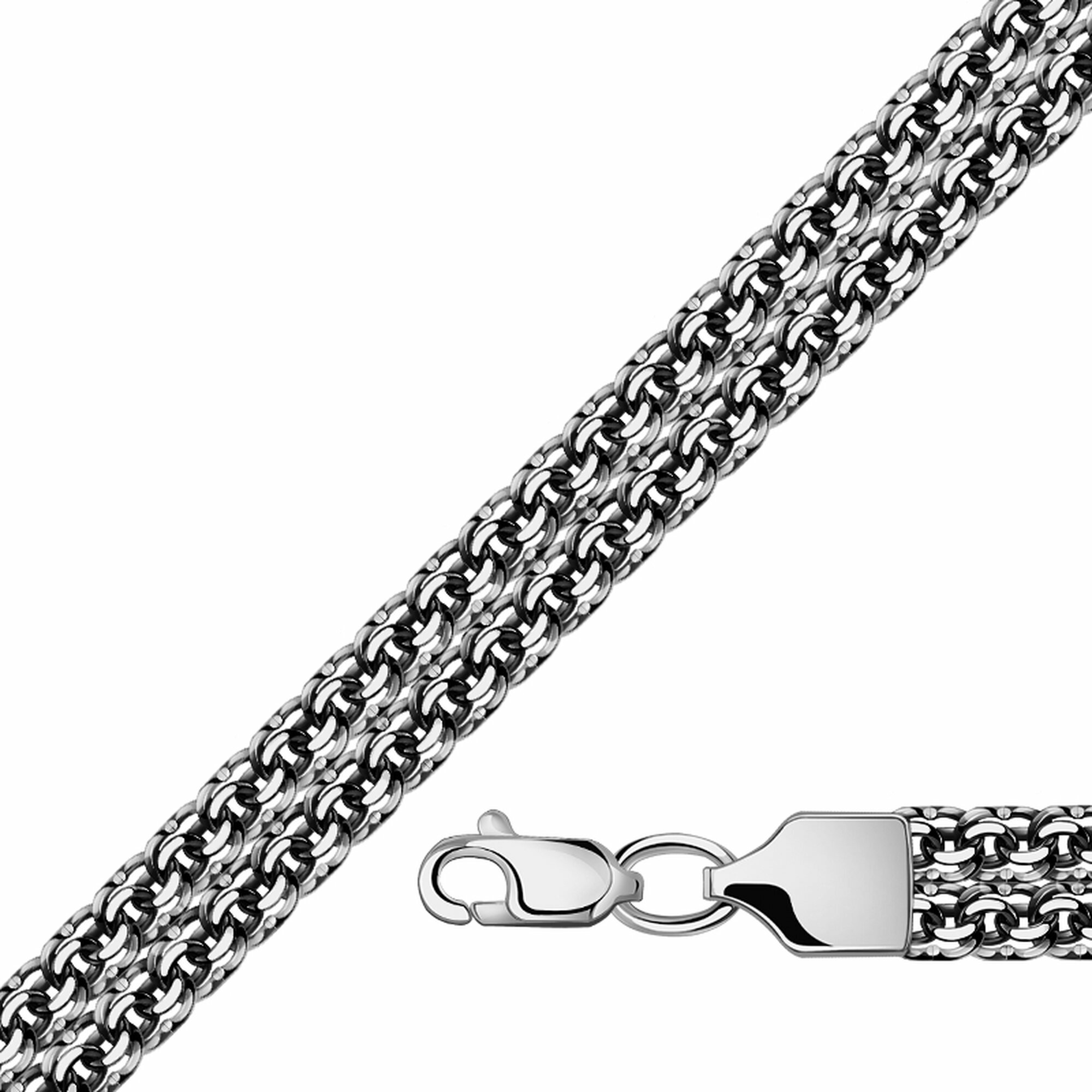 Браслет, серебро, 925 проба, чернение