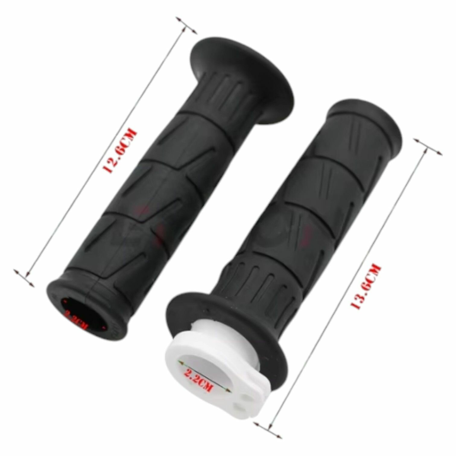 Грипсы с ручкой газа Kawasaki диаметр 22 Универсальные