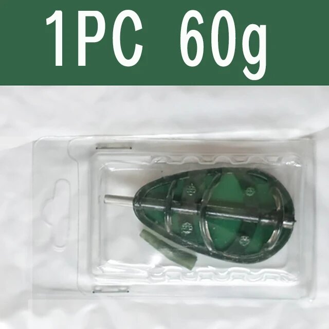 JIGEECARP набор фидеров для карпа зеленый 20-100г 1pc 60g