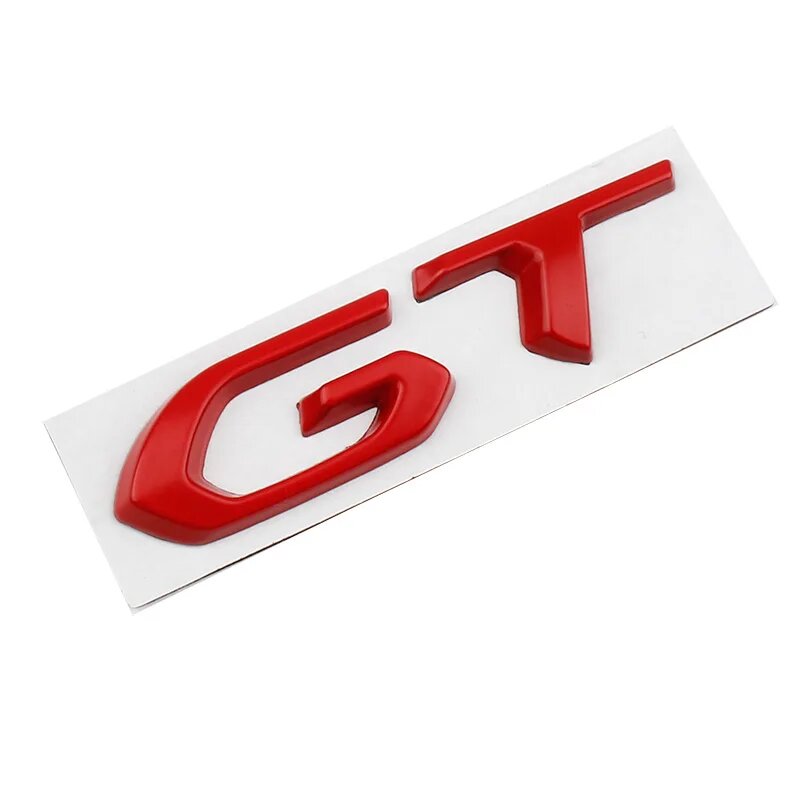 GT эмблема 3D наклейка для авто, цвет E