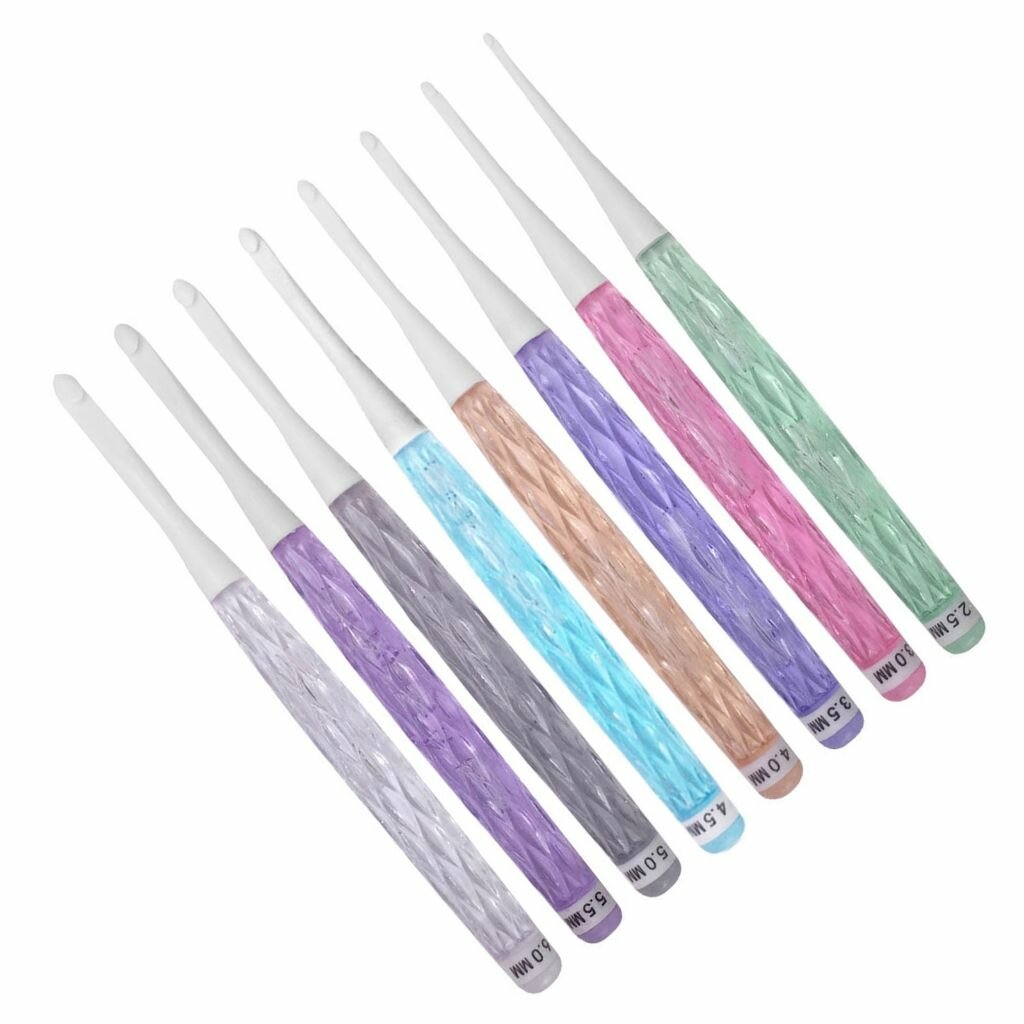 Набор швейных принадлежностей, Набор пластиковых крючков для вязания, 8 предметов