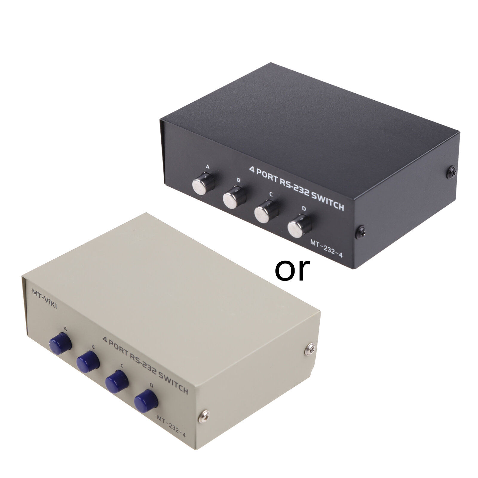 Mt-viki 4 Port Db9 Rs232 Switch Serial Device Console Printer Sharing Selector Controller Serial Port Switch Splitter