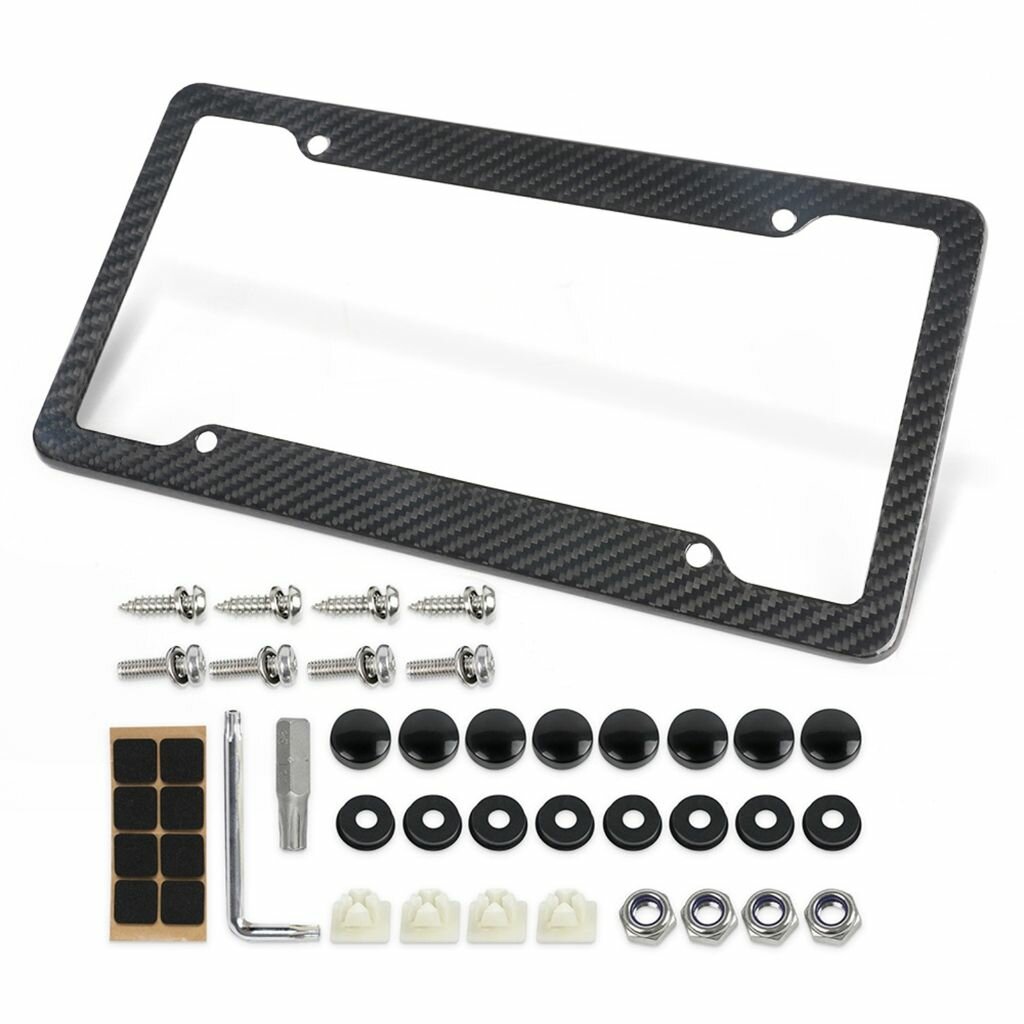 Номерной знак американского автомобиля декоративная рамка для номерного знака из углеродного волокна-carbon fiber 44