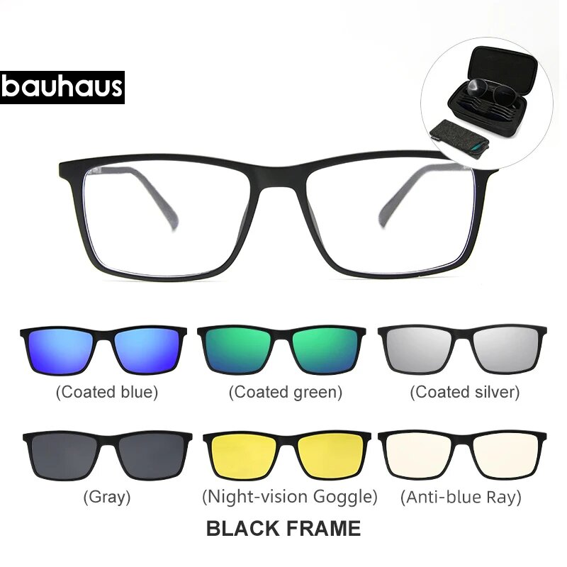 Очки Bauhaus Black Frame set6 C1