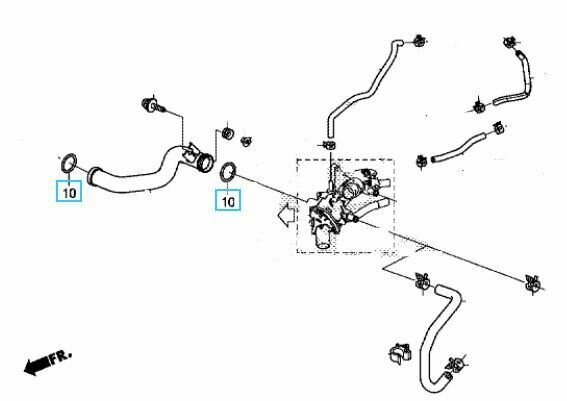 Уплотнительное кольцо 37.2х4.25; Артикул Honda/Acura: 91314PR7A00 (Оригинал)