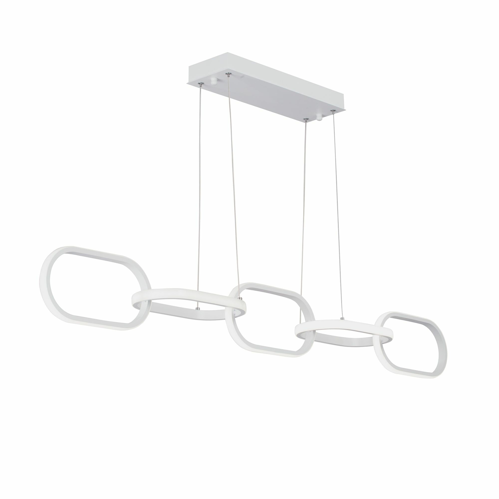 Подвесной светодиодный светильник Vitaluce V4695-0/5S, LED 46Вт, 3900-4200К, 4242 лм, 16м2, цвет белый матовый. %Распродажа!%