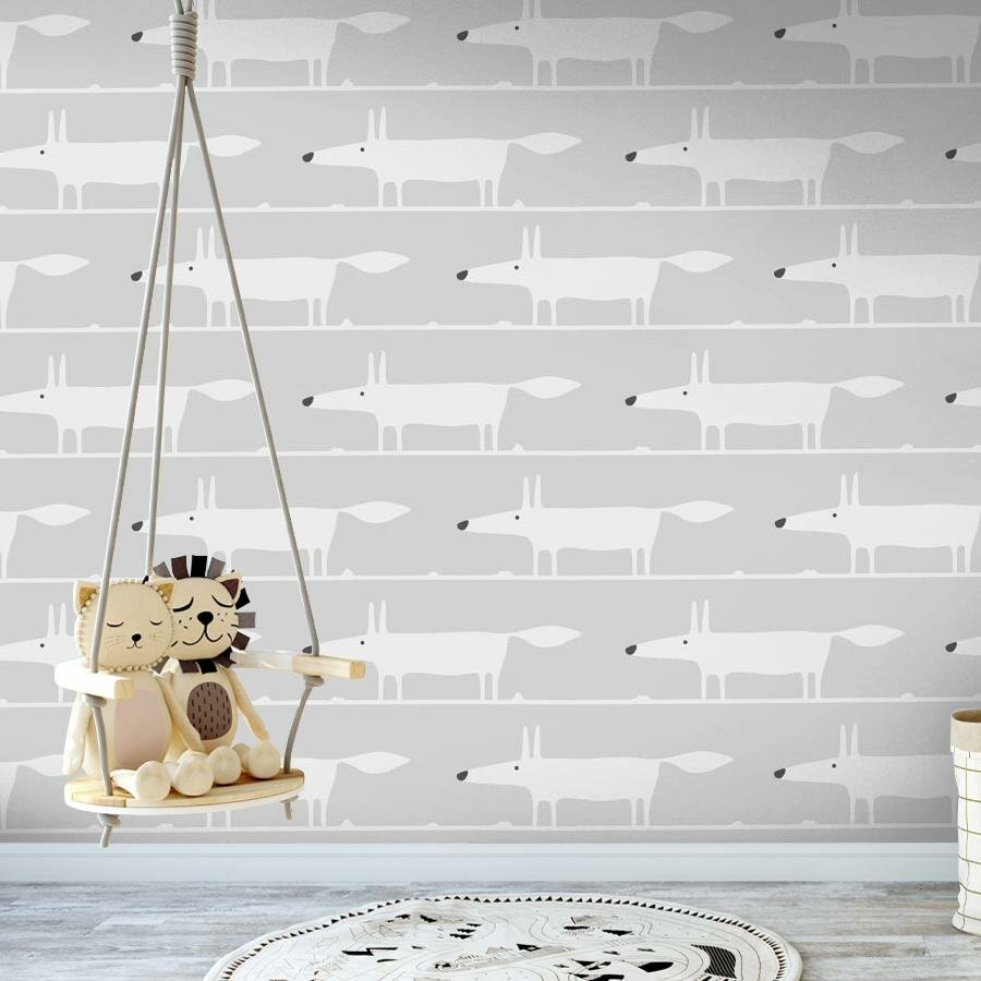 Фотообои Собачки фон 12-1650-S-Флок 270 x 200 см (ВхШ) Бесшовные, флизелиновые, влагостойкие обои MasterFresok