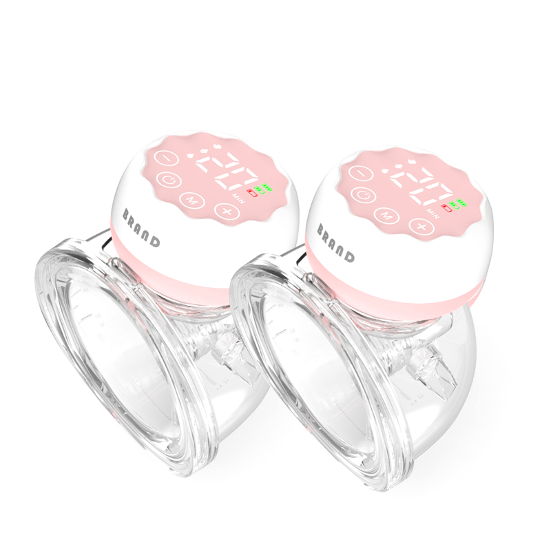 PSMY379 Переносной электрический молокоотсос, Емкость стакана для молока 180 мл, без ПВХ, Массаж / всасывание / Переменная частота / Автоматическое всасывание груди, 320 мм рт. ст, без бисфенола А Автоматический носимый молокоотсос электрический носимый