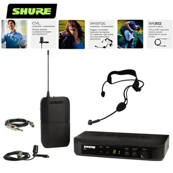 Shure Микрофон для конференций BLX14/WH30TQG, хаки