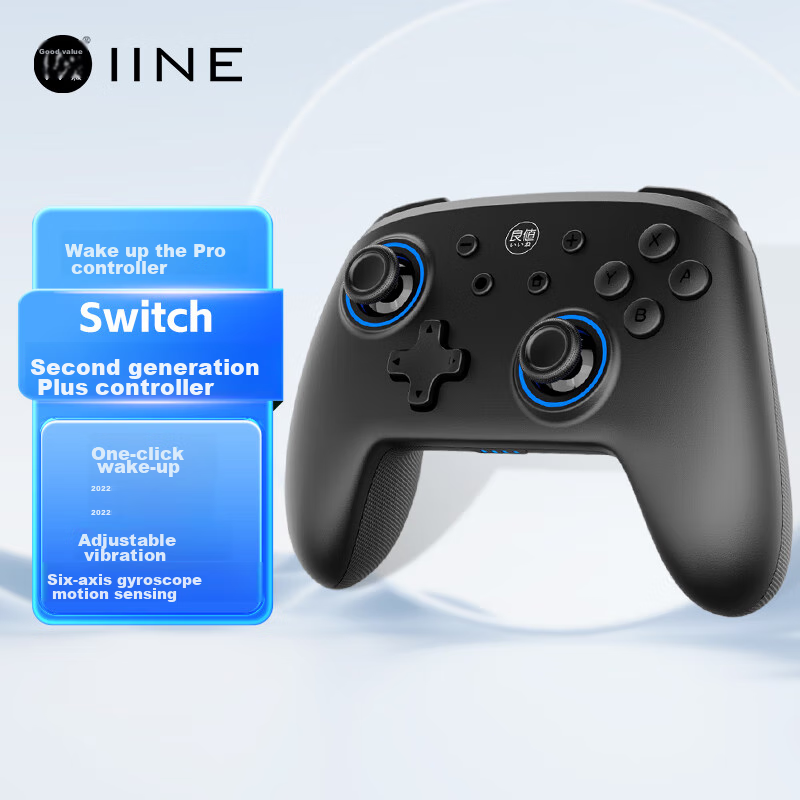 Геймпад INE L617 совместимый с Nintendo Switch, ПК, black