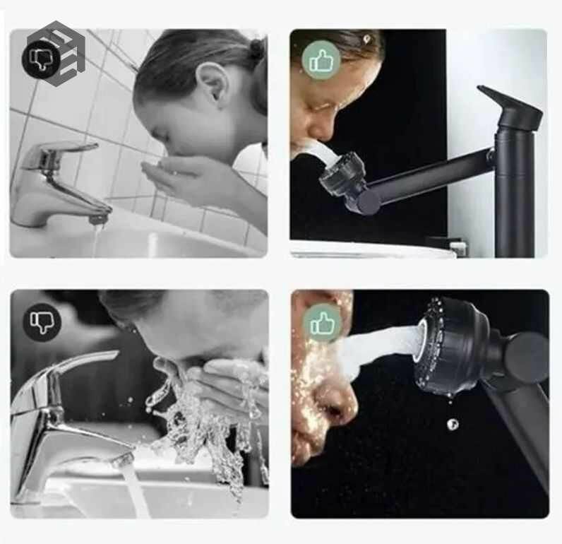 Смеситель для кухни с гибким изливом раковины умывальника кран для ванной мойки поворотный с вращением на 360 градусов и аэратор