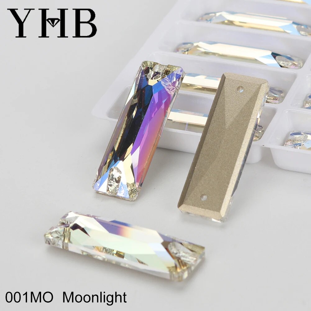 Стразы YHB Космический багет 24pcs 8.5mm 26mm, 001MO Moonlight