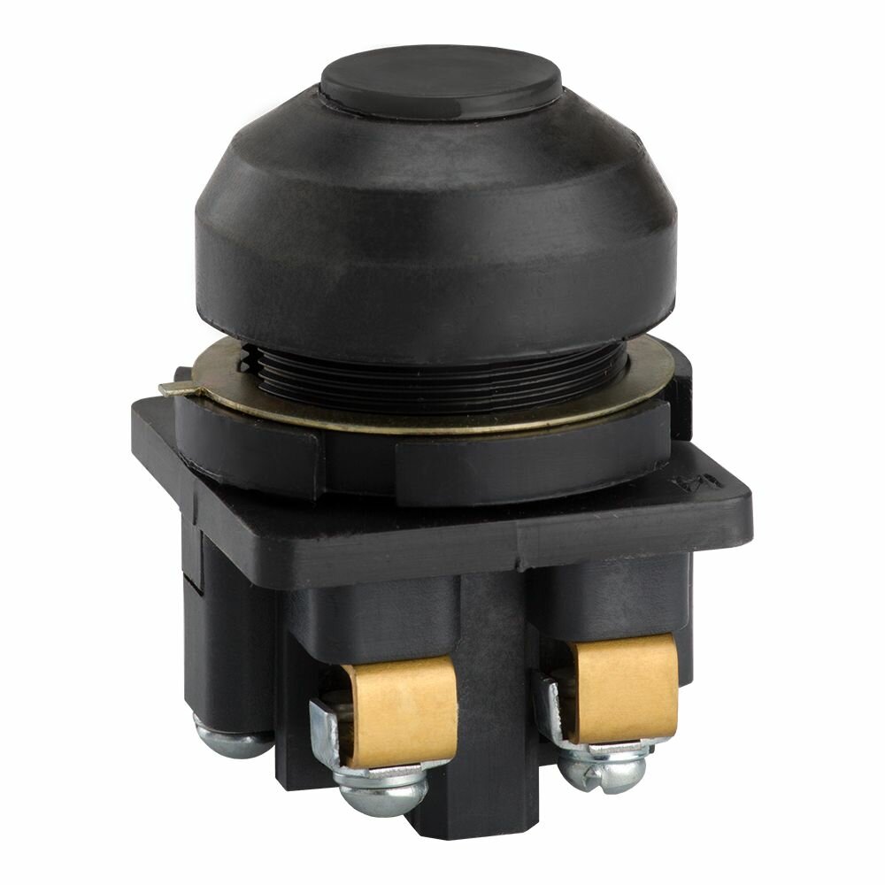 Выключатель кнопочный КЕ 081 исп.1 (черн.) IP54, 2замык.