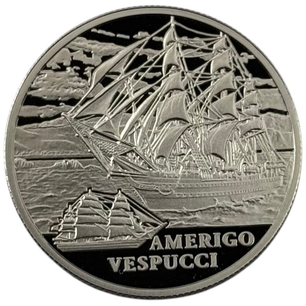 Беларусь 1 рубль 2010 г. (Парусные корабли - "Америго Веспуччи") (BU)