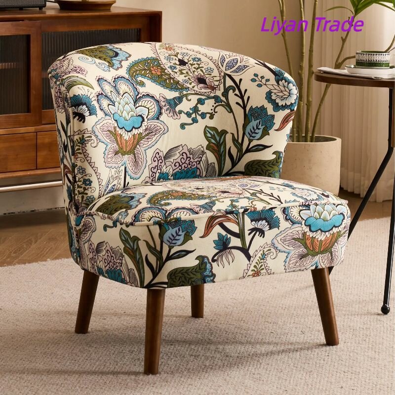 Кресло, арт-деко, жаккард, вспененный полимер, максимальная нагрузка 200кг, лазурное