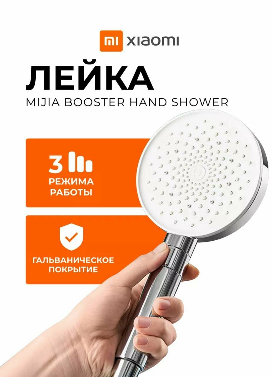 Лейка для душа Xiaomi Mijia Booster Hand Shower (MJZYSCHS01DB)