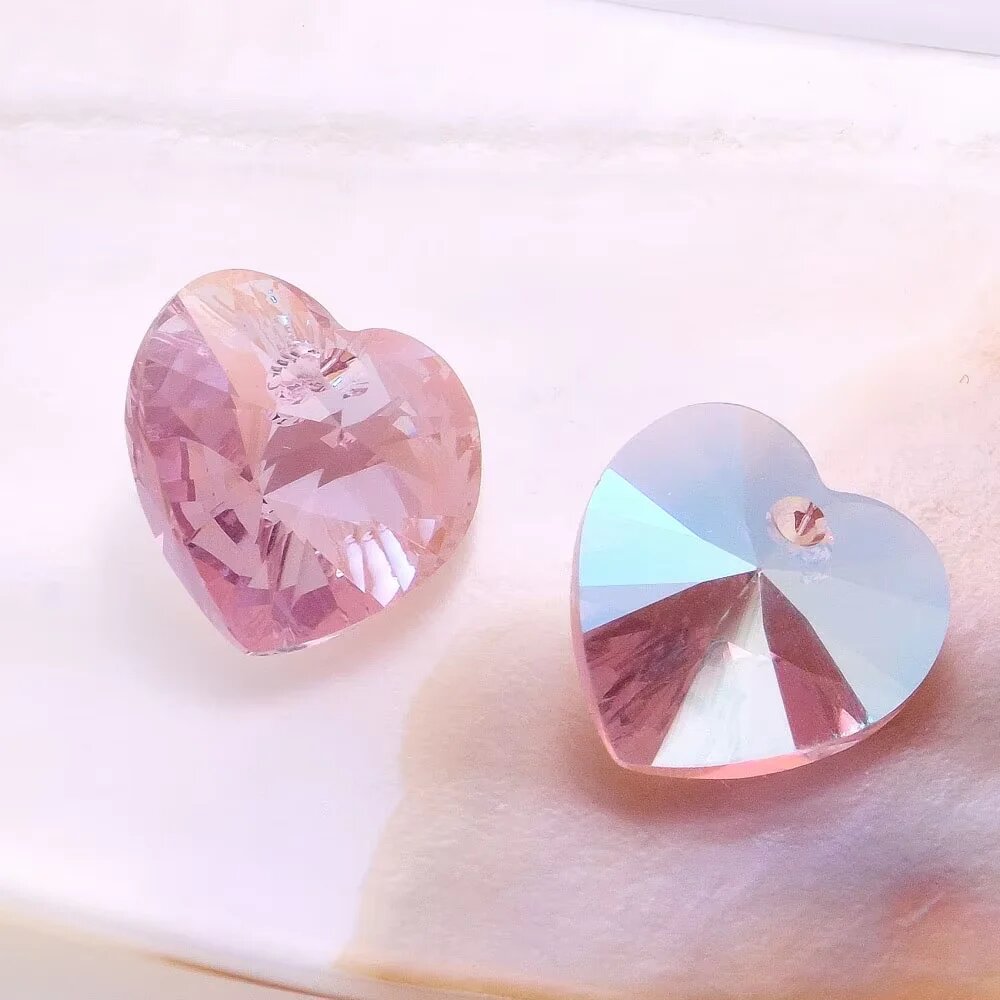 XILION подвеска в форме сердца с кристаллами Розовый, 14.4X14mm-1Piece, Lt Amethyst 212 SHIM