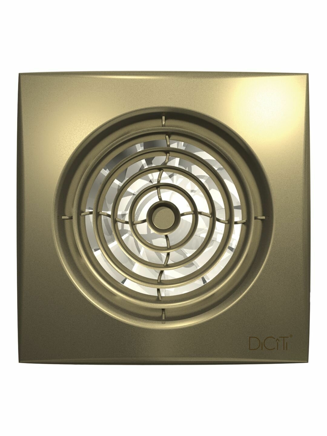 Вентилятор накладной AURA D100 обр. клапан Champagne DICITI