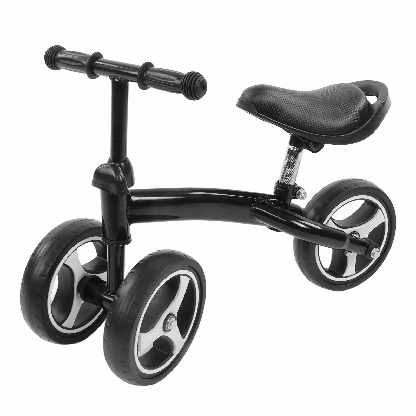 Baby Balance Bicycle No Pedal Toddler Bike Walker with 3 Wheels for 1‑6 Years Boys Girls Black