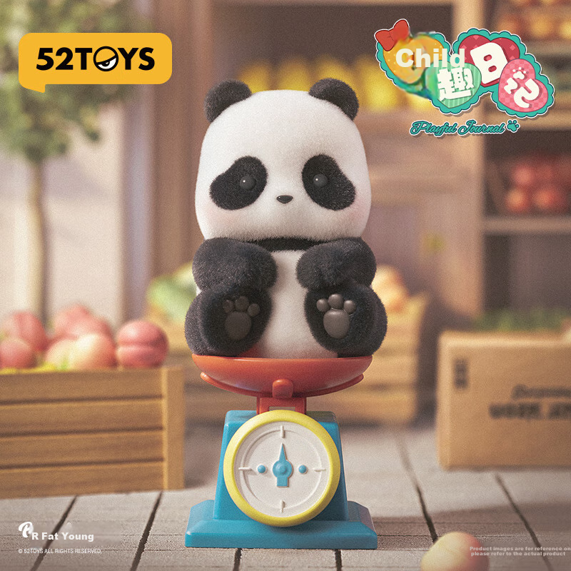 52TOYS Panda Roll Fat Da Children's Fun Diary Trendy Anime Action Figure Panda Merchandise Single Random