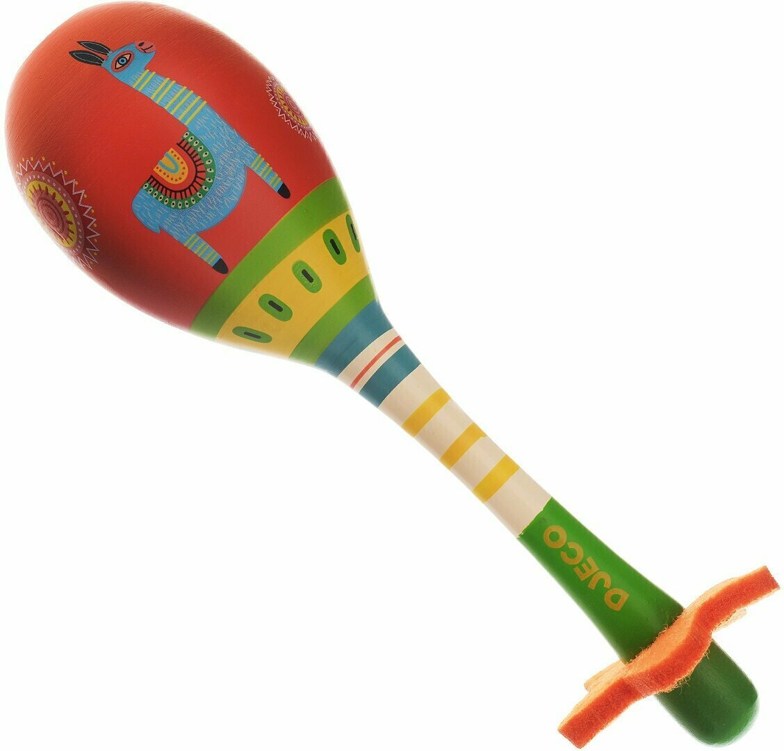 Музыкальный инструмент детский "Маракас" Djeco, деревянный, разноцветный