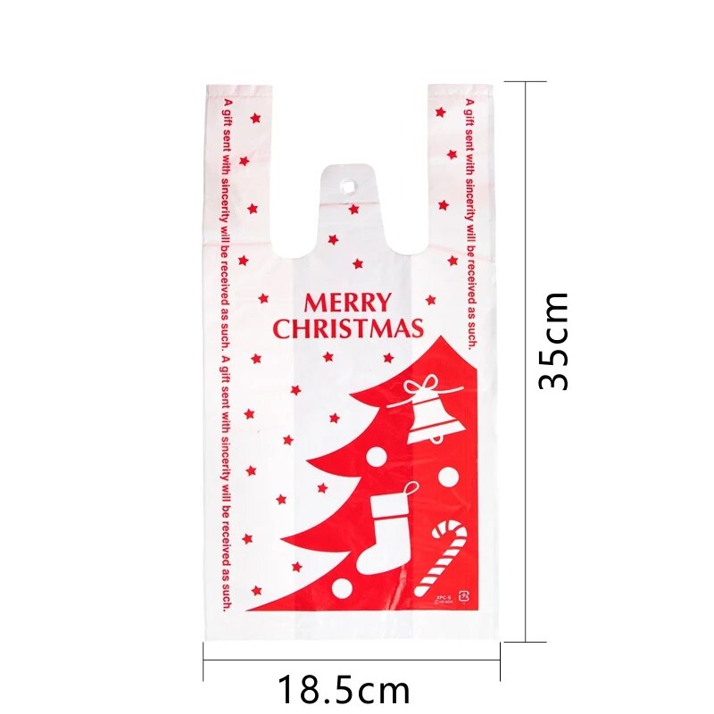 СтоБаг 100 шт, рождественские пакеты-шопперы 04
