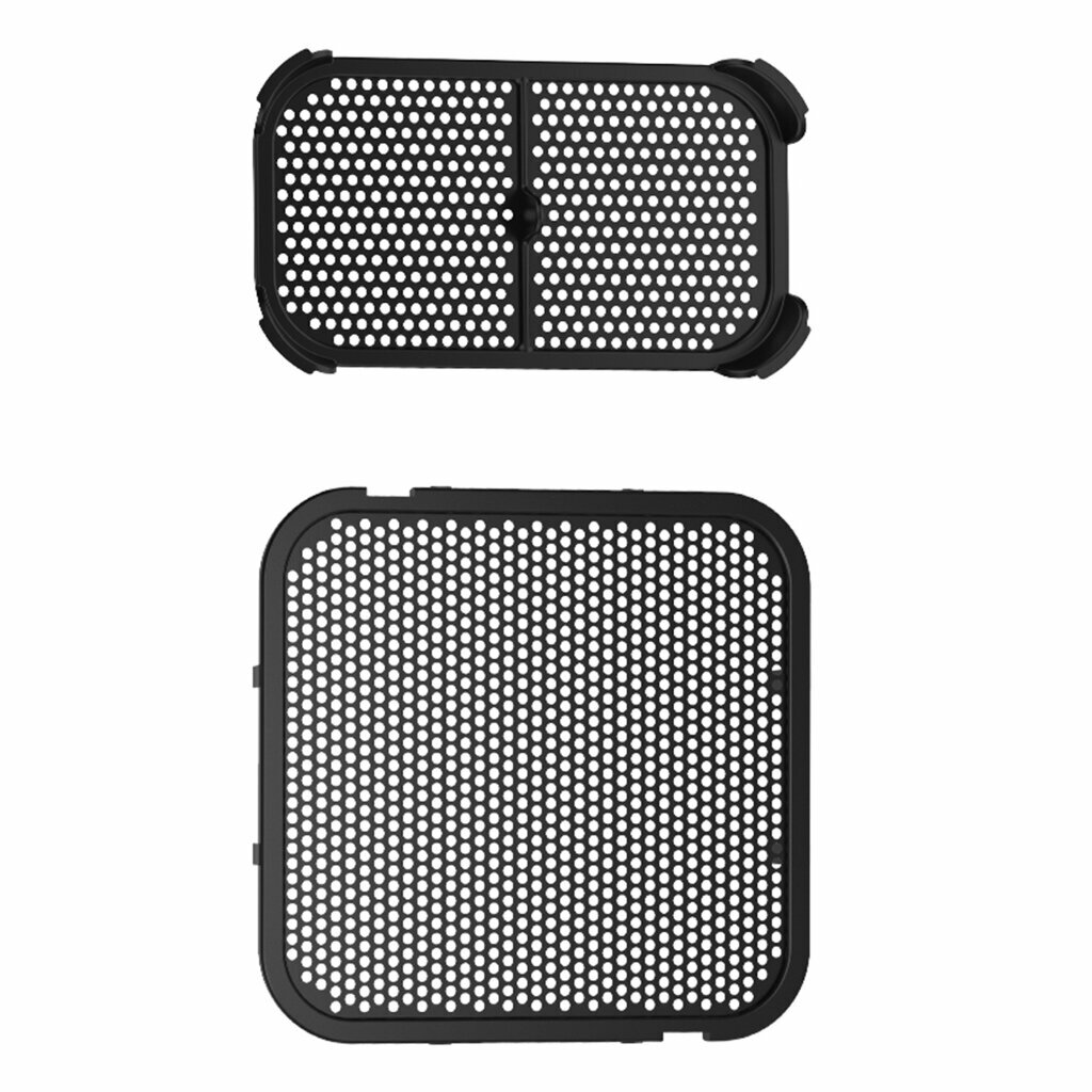 Набор из 2 многоразовых силиконовых защитных накладок для фритюрниц с двумя корзинами, предотвращение брызг масла и легкая очистка