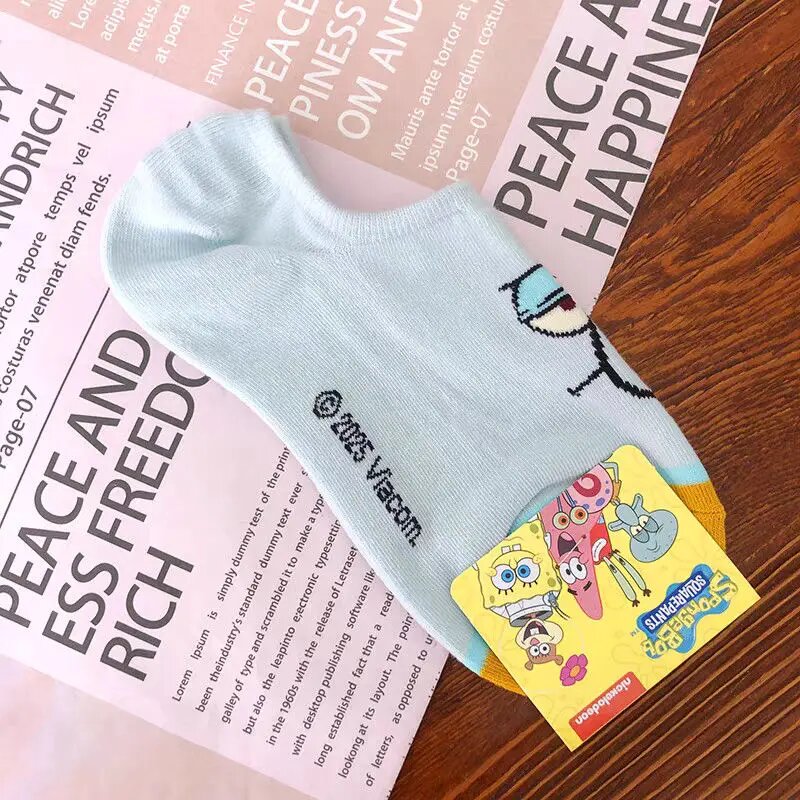 SEMBO BLOCK Фигурки из мультфильма SpongeBob SquarePants, Squidward Tentacles, Унисекс