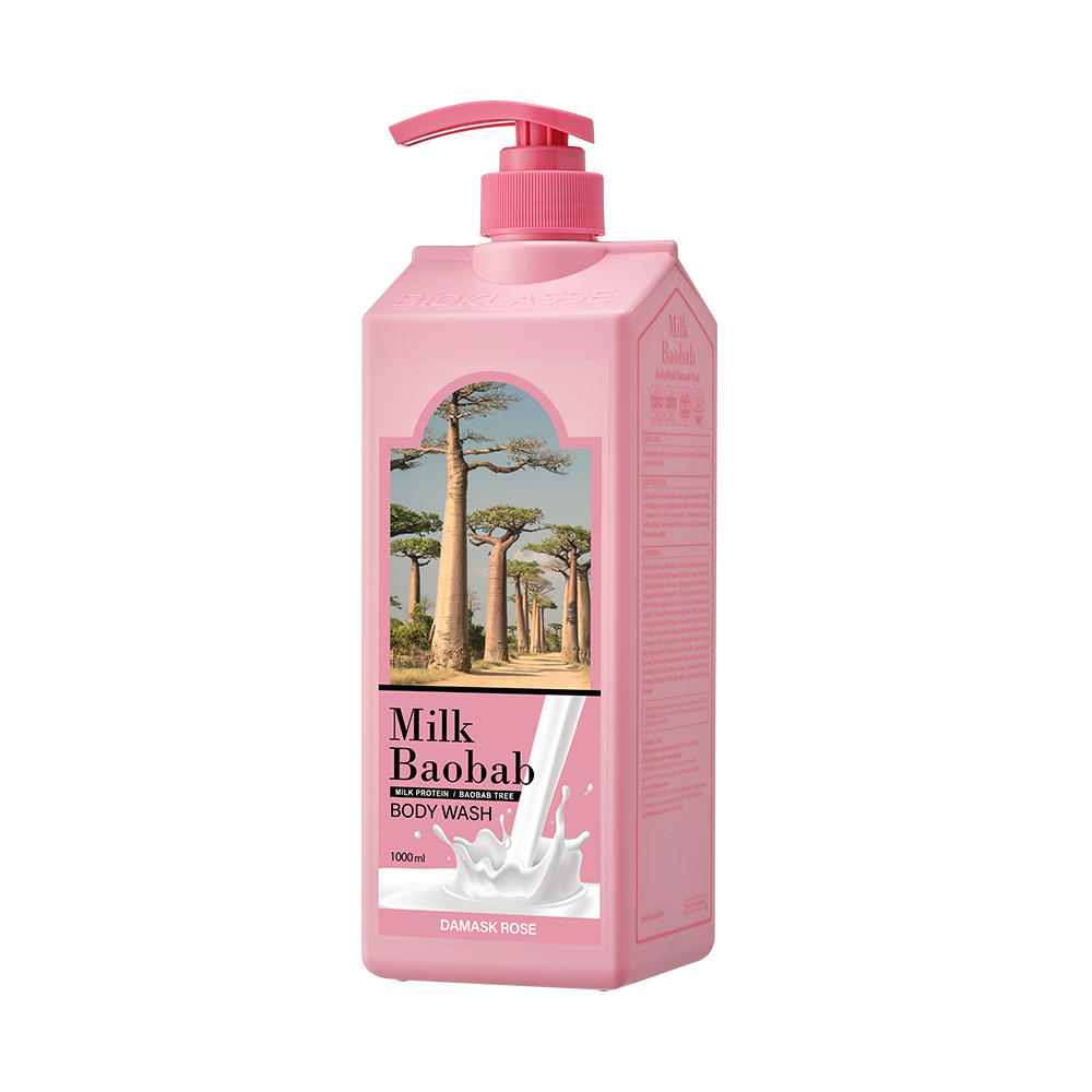 Гель MILK BAOBAB Damask Rose для душа с ароматом дамасской розы Milk Baobab Body Wash Damask Rose, 1000 ml