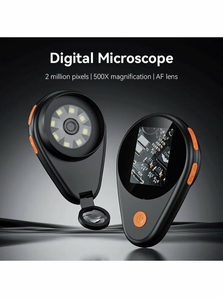 500 - кратный портативный цифровой микроскоп, компактный портативный, автоматический фокус для сварки / исследований