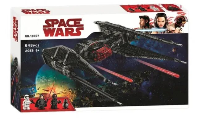 Конструктор Space Wars Истребитель СИД Кайло Рена TANK 10907, 648 деталей