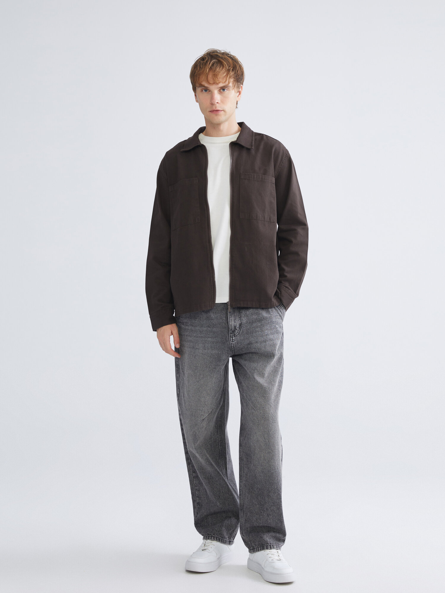 Джинсы широкие 