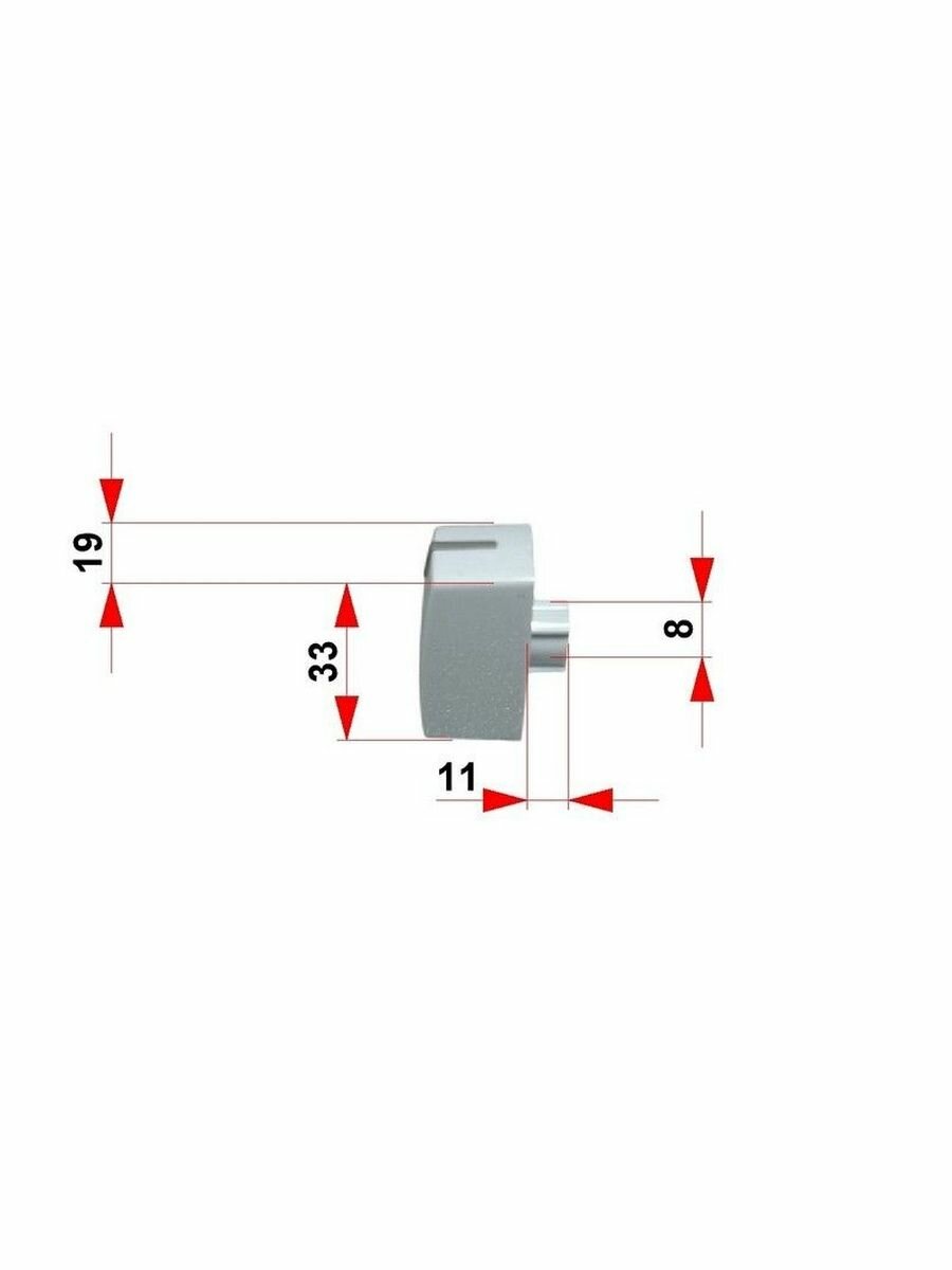 Ручка крана Gefest СВН 2230.07.0.000-04 белая, ножка короткая
