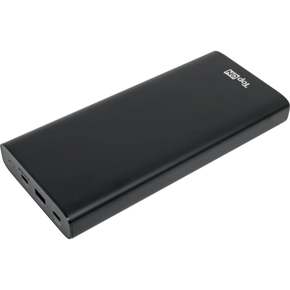 Внешний аккумулятор TopOn 22400mAh (82.88Wh) Type-C PD 140W, Type-C PD 100W, USB QC3.0 18W, Max 158W корпус алюминий черный TOP-T140