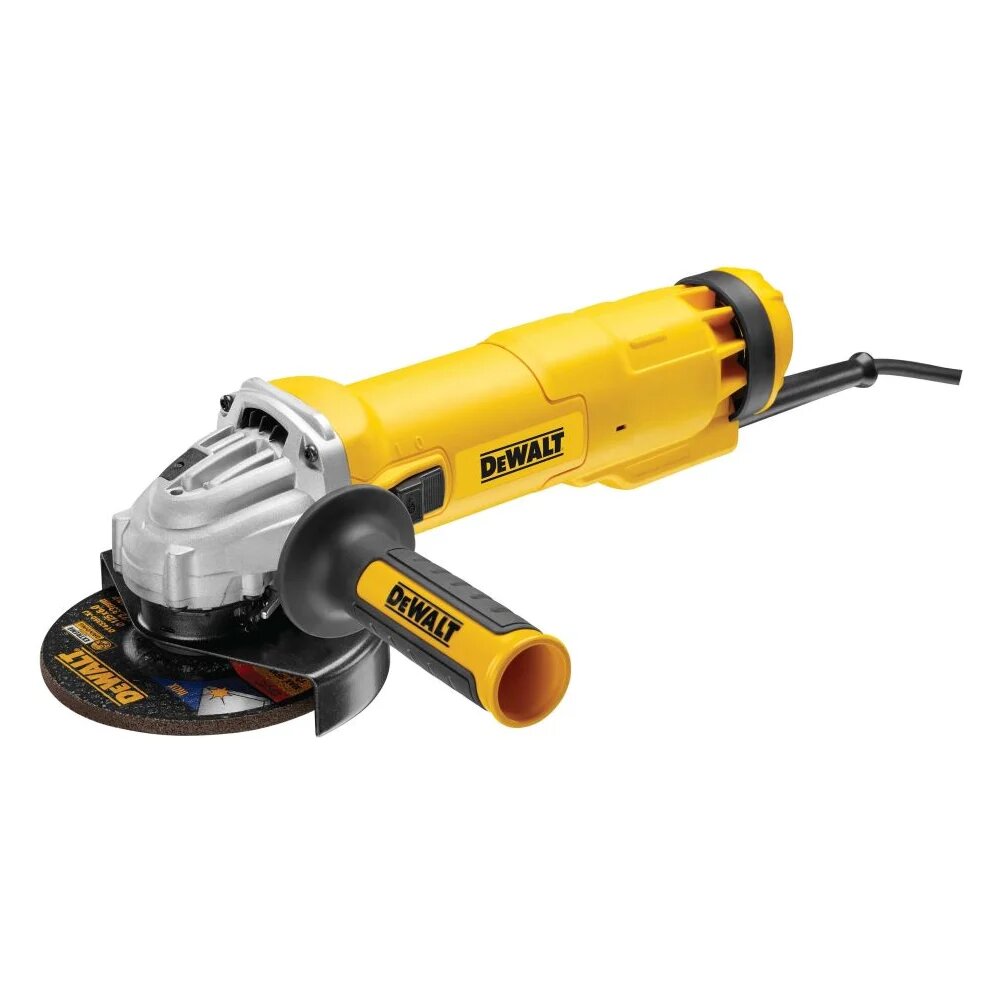 Угловая шлифмашина Dewalt DWE4217 DWE4217‑QS с плавным пуском, регулируемым кожухом, щеточный двигатель