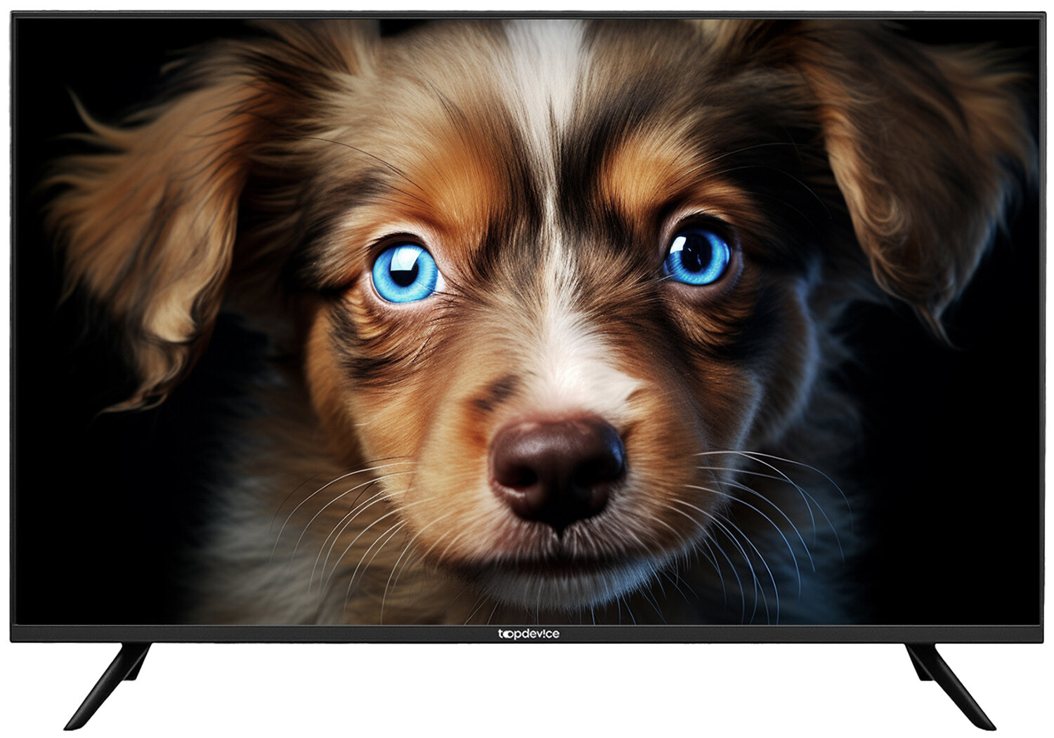 Телевизор Topdevice TDTV43ES13U_BK, 43 дюйма, 4K HDR, смарт ТВ, YаOS, черный