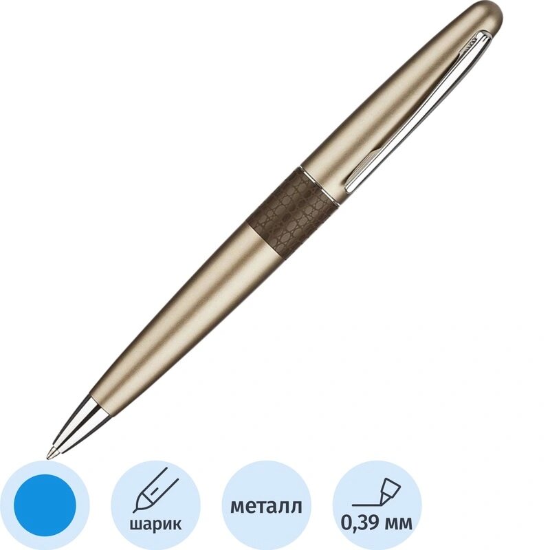 Ручка шариковая PILOT бронзовая ящерица серия животные в футляре