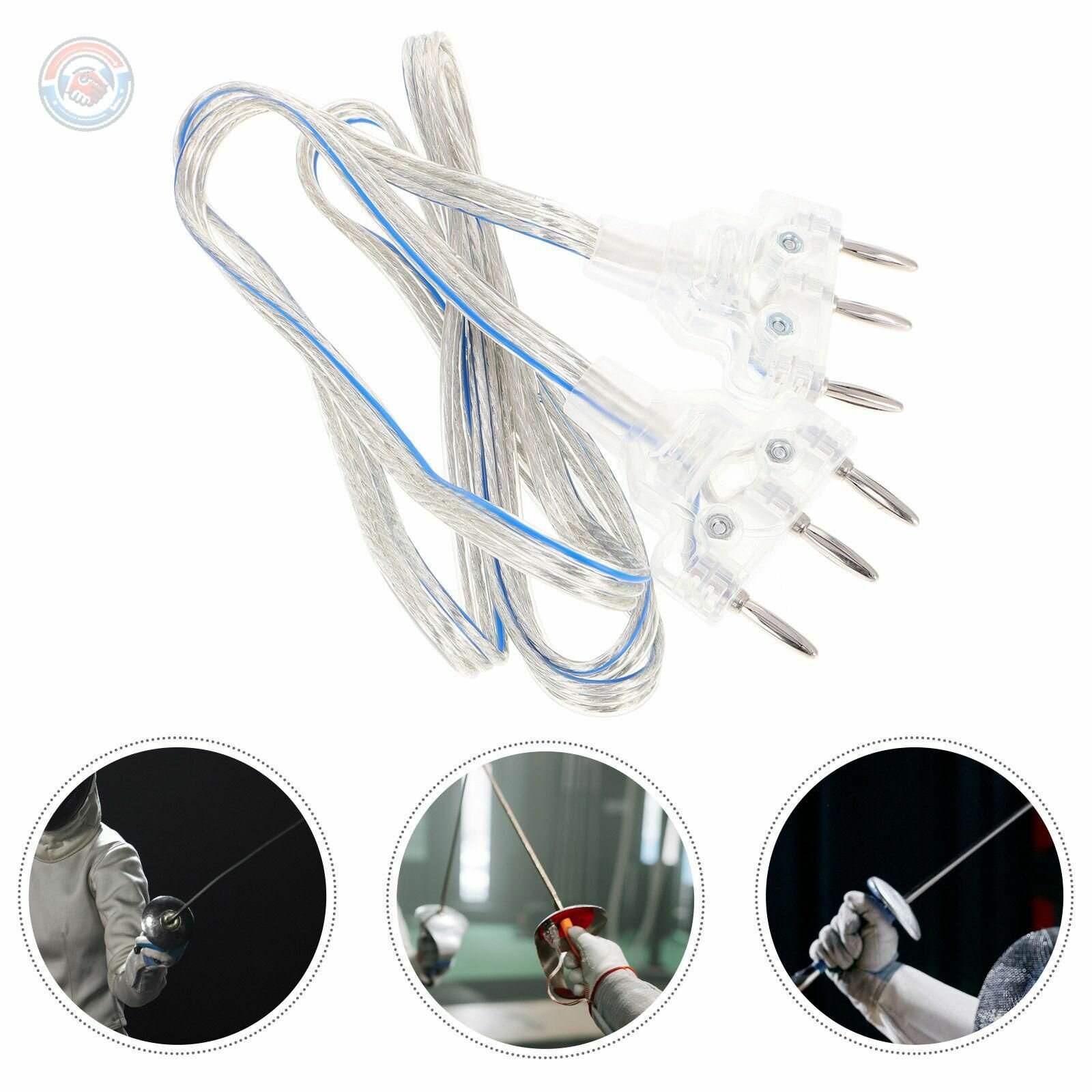Гибкий провод для фехтования: универсальный токопроводящий шнур для рапиры, сабли и шпаги, 180 см, нержавеющая сталь, для тренировок и соревнований