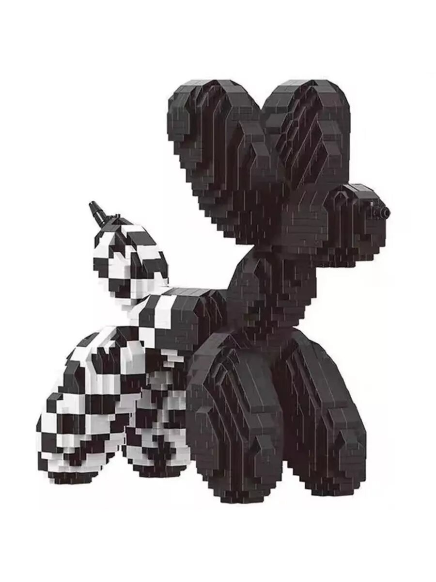 Конструктор Balody "Собачка"-BA18442, 2251 деталь, ABS-пластик, черный