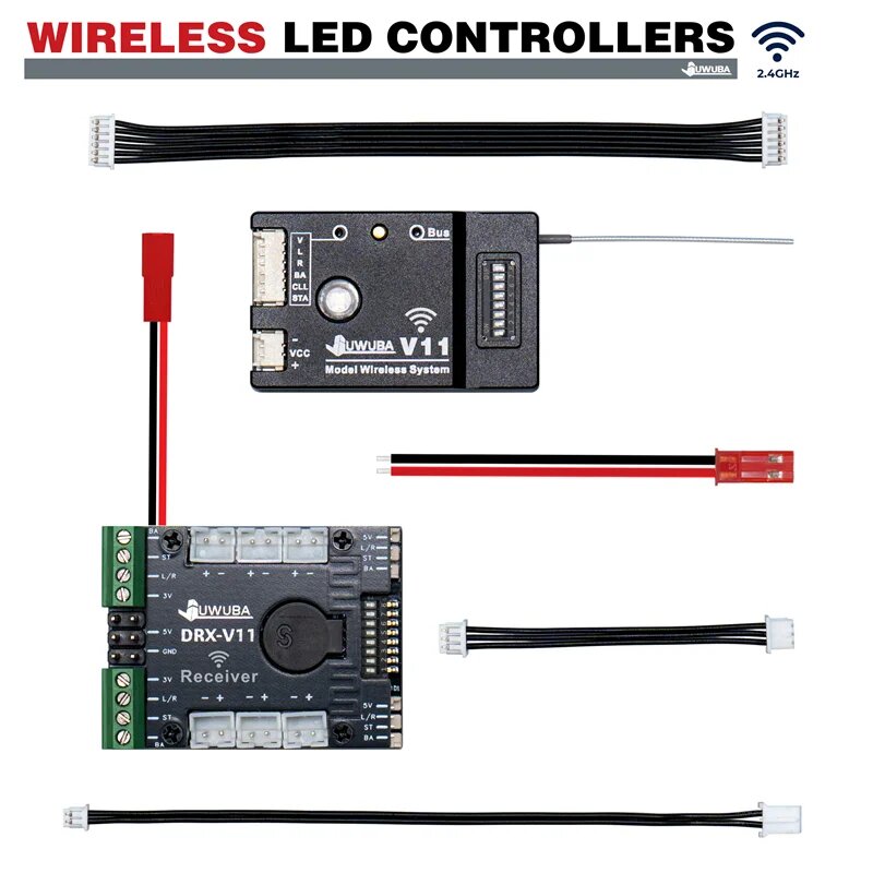 Радиоуправляемый грузовик JUWUBA V11 с подсветкой DRX-V11 Transmitter Receiver
