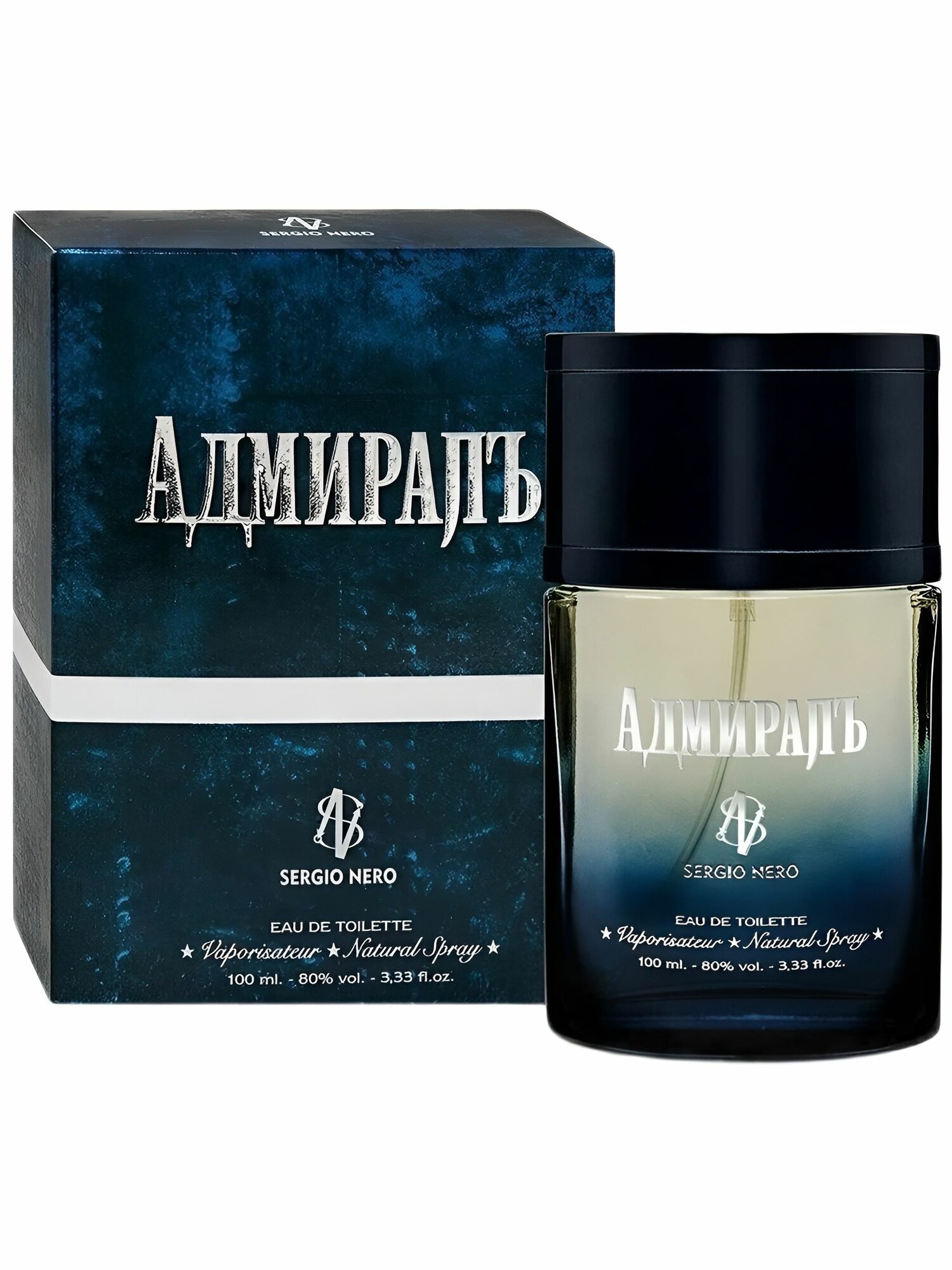Туалетная вода Sergio Nero "Адмирал", мужская, древесная, восточная, 100мл