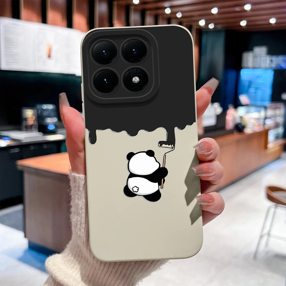 Чехол Xiaomi 15T Pro TYW611, силиконовый, с пандой