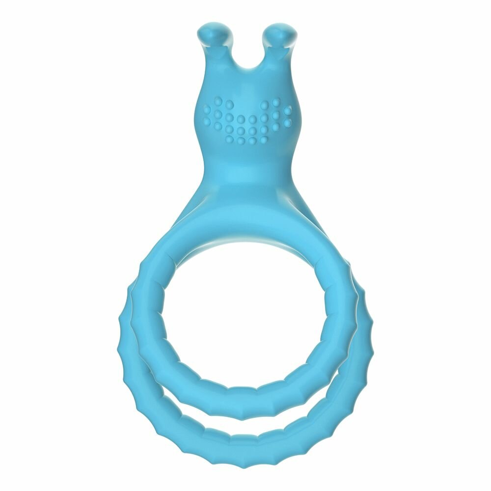 Эрекционное кольцо на член пенис двойное с усиками для секса